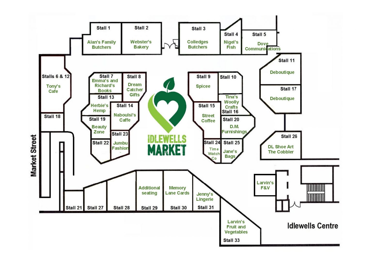 Indoor Market - Idlewells Shopping