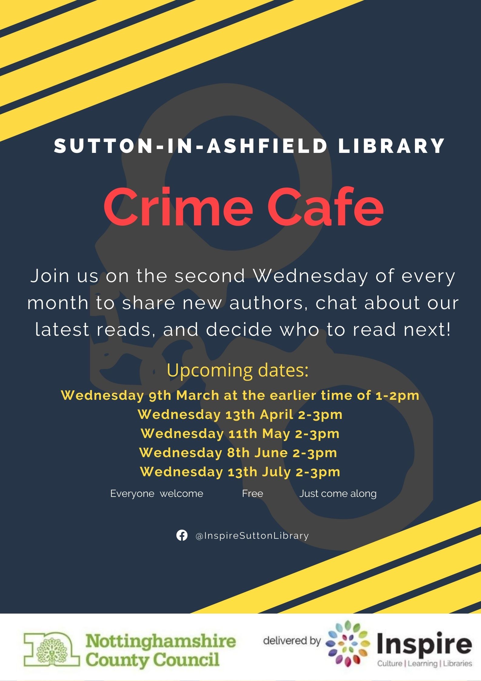 Crime Cafe with Sutton Library - Idlewells Shopping