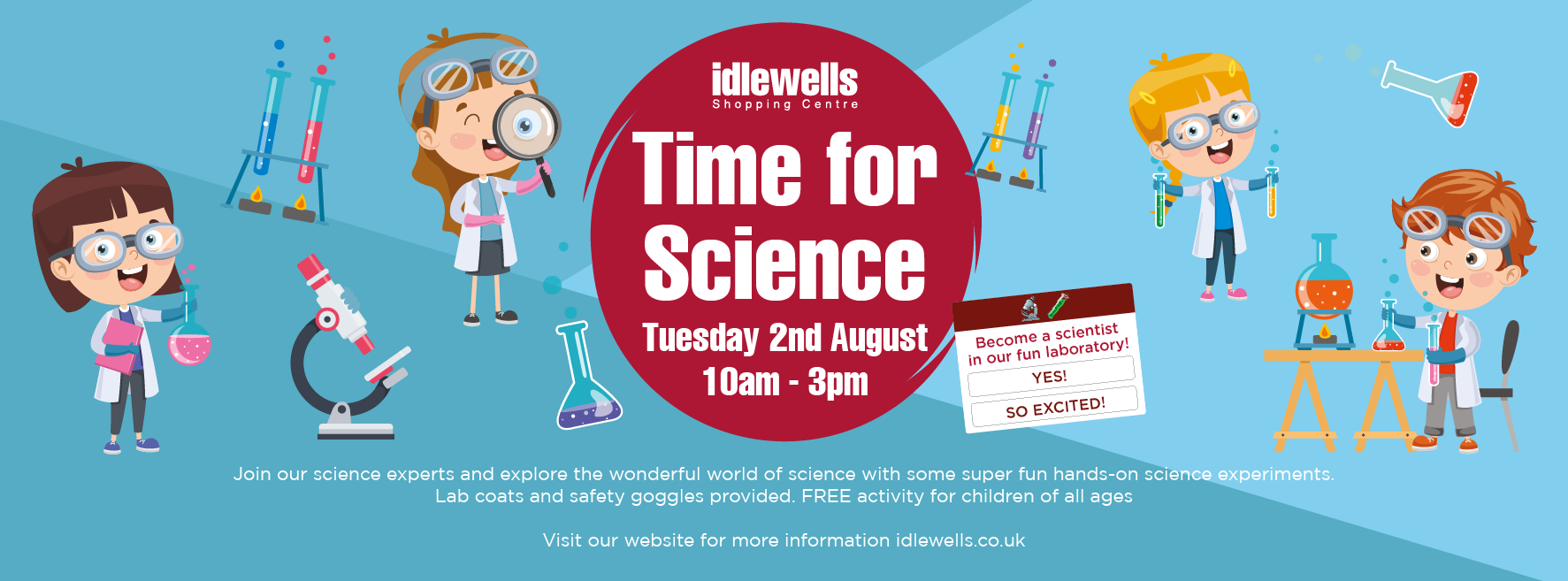 It's time for Science - Idlewells Shopping