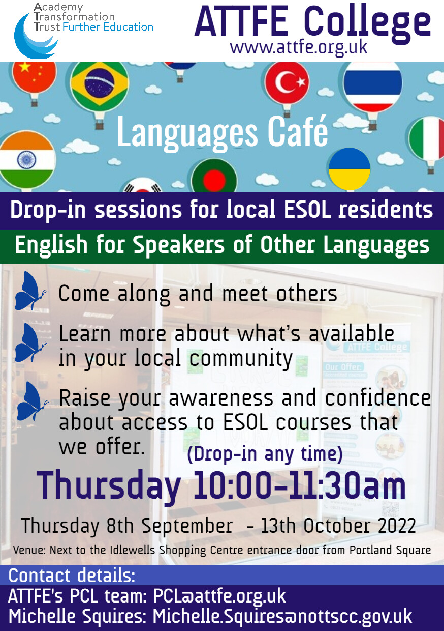 Upcoming Events at ATTFE College - Idlewells Shopping